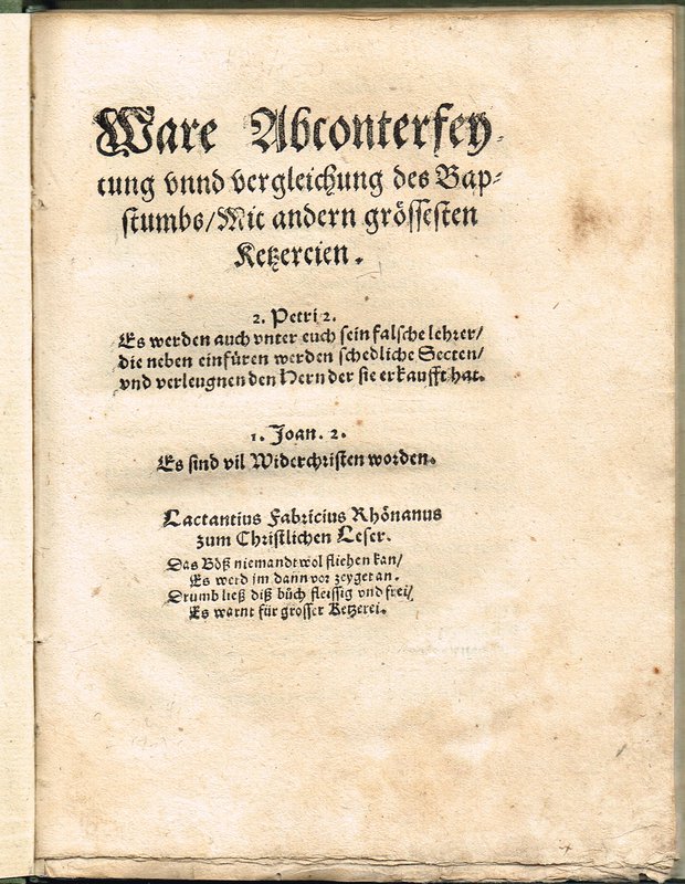 Fabricius, Lactantius