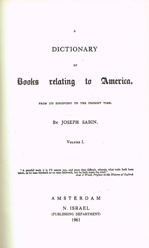 Sabin, Joseph u. a.