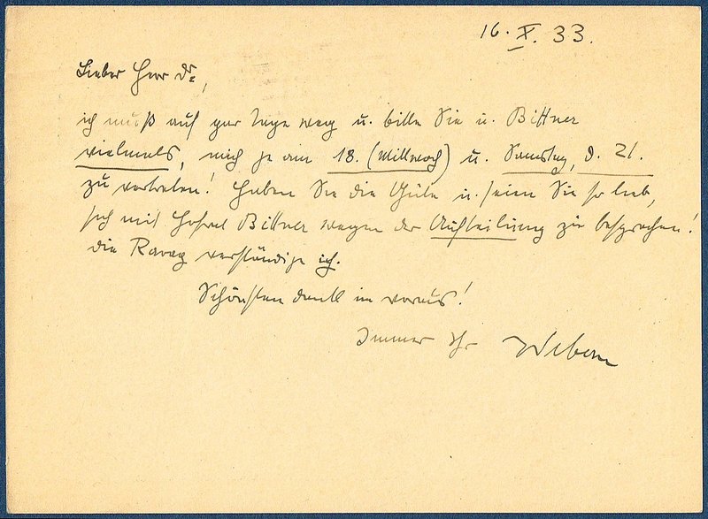 Webern, Anton (von), Komponist (1883-1945)